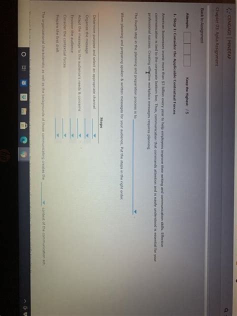 cengage mindtap chapter 03 aplia assignment back