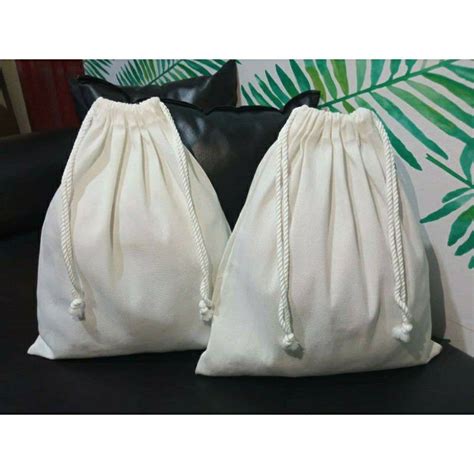 Canvas Drawstring Pouch String Pouch Katsa Shopee Philippines