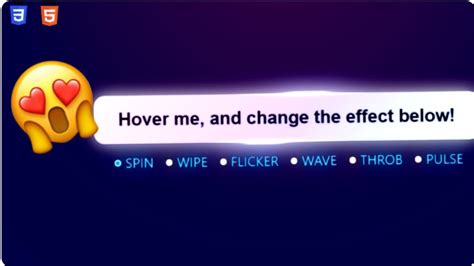 Multiple Glowing Effect Button Html Css Java Script Youtube