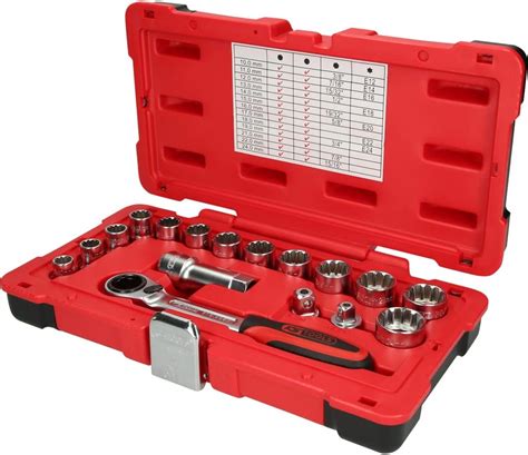 Ks Tools 9164050 3812 Tripleplus Go Through Socket Set 17 Pcs