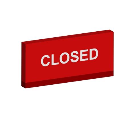 Closed Sign Premium Vector