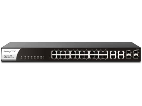 Compra Switch Draytek Gigabit Ethernet 24 Puertos 4 Sfp Vigorswitch G1282 Cyberpuerta Mx
