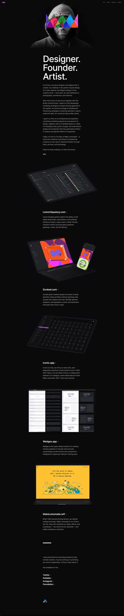 Orman Clark Website Design Lapa Ninja