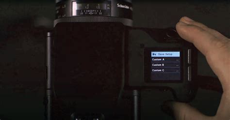 Saving Custom Setups On The Xf Camera System Phase One Corporate