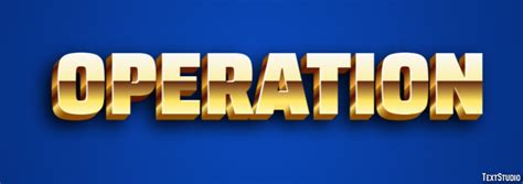 Operation Text Effect And Logo Design Word