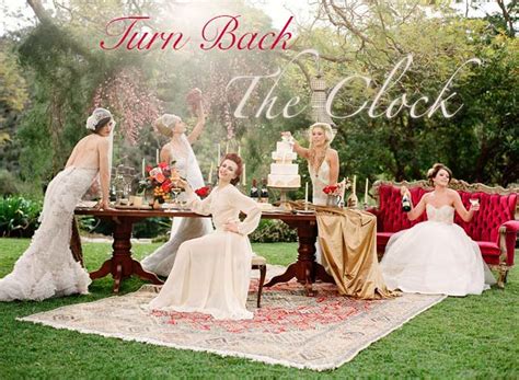 Turn Back The Clock Vintage Wedding Styling Modern Wedding