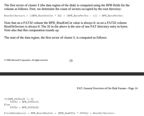 Where Exactly Is The First Data Sector On A Fat File System R