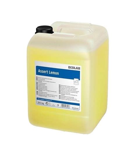 Détergent Liquide Plonge Manuelle Assert Lemon Ecolab Bidon De 20kg
