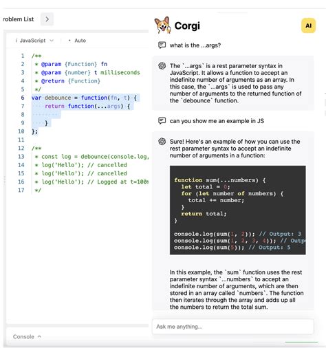 Free Coding Assistant And Tutor Called Corgi Rleetcode