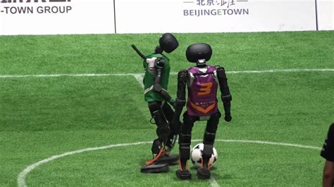 Beijing Hosts Chinas First Fully Autonomous 3 On 3 Ai Robot Soccer