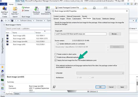 arm64 support for osd added to configuration manager system center