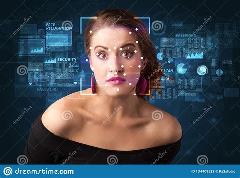 Face Recognition System Stock Image Image Of Recognition 134409327