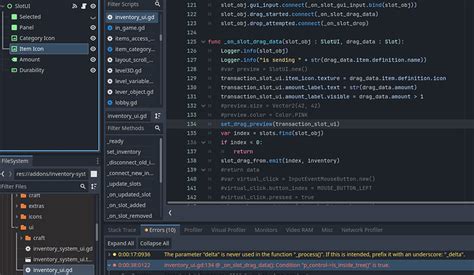 Trying To Assign A Scene As Drag Preview Help Godot Forum