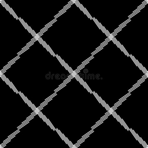 Seamlessly Repeatable Geometric Pattern Abstract Monochrome Ba Stock