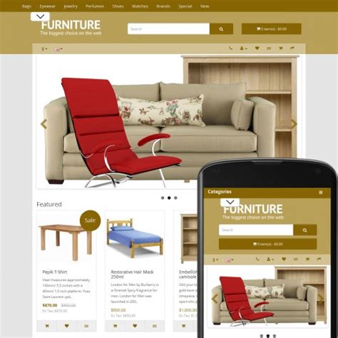 Opencart Opencart 2 Theme Space Furniture Ochre