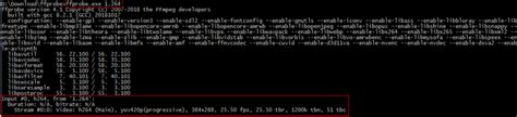 Ffmpeg中可执行文件ffprobe用法汇总ffprobe H264 0x5556ff555380 No Frame Csdn博客