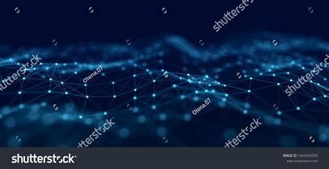 Structure Network Connection Points Lines Data Stock Illustration 1662654505
