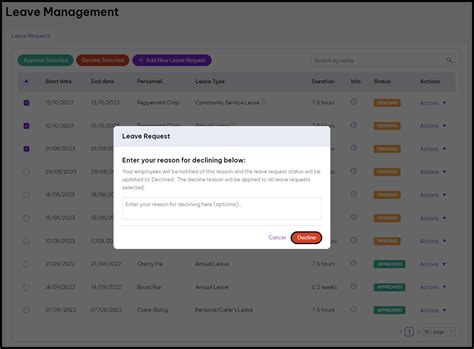 Approve And Decline Leave Requests Employment Hero Help Centre Nz