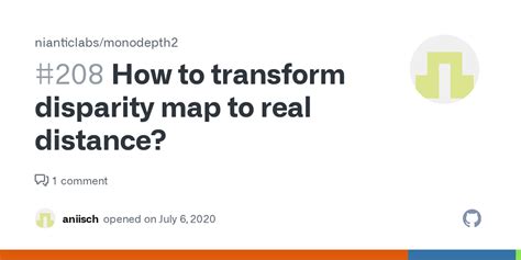 How To Transform Disparity Map To Real Distance Issue Nianticlabs Monodepth GitHub