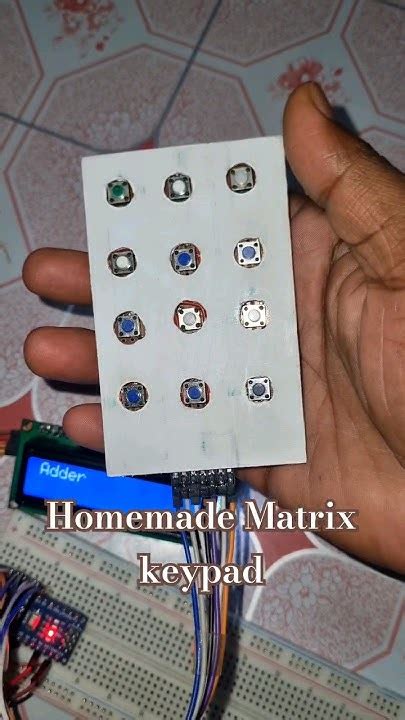 How To Make Matrix Kepad Arduino Arduinoproject Keypad Keyboard