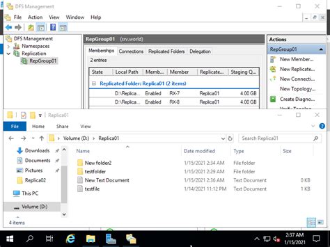Windows Server 2019 File Server Configure Dfs Replication Server World