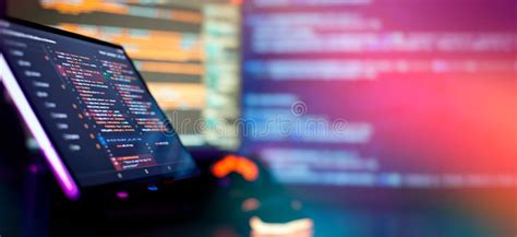 Programming Coding Source Code Screen Stock Illustrations 5323