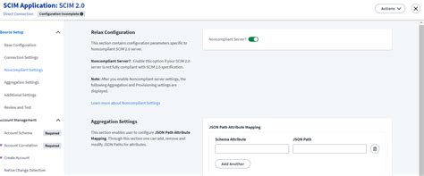 unable to discover schema on scim connector no loaded accounts isc discussion and questions
