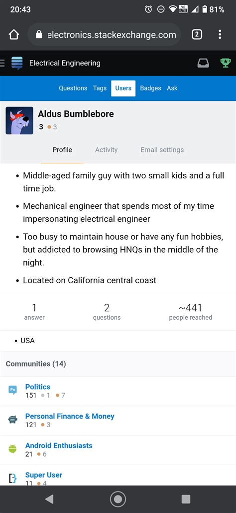 Why Is It So Hard To Edit My Profile Meta Stack Exchange