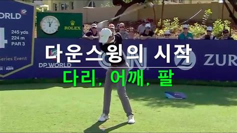 투어프로 스윙분석 로리 맥킬로이 유연한 하체를 이용하는 다운스윙의 시작 Youtube