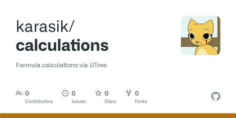 Github Karasik Calculations Formula Calculations Via Jjtree