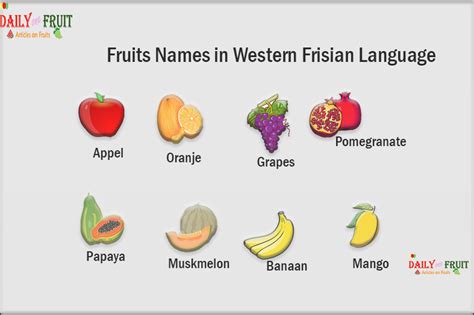 Fruits Names In Western Frisian
