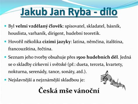 Ppt Jakub Jan Ryba Powerpoint Presentation Free Download Id 1940403