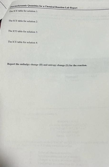 Solved Introduction What Is Entropy Enthalpy And Free Chegg