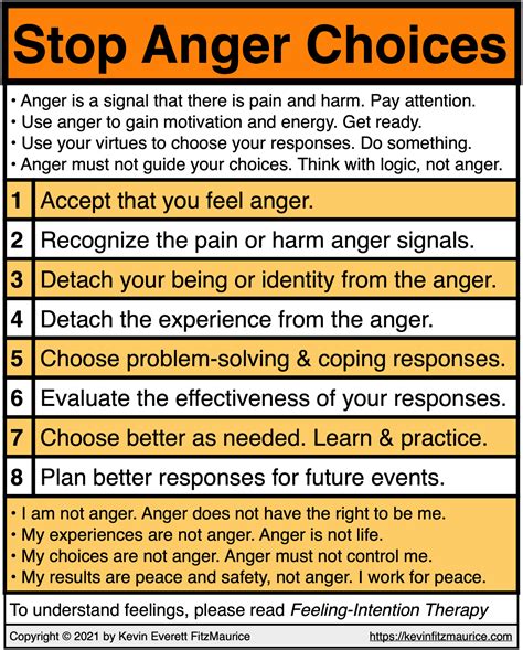 Stop Anger Choices Anger Signals Are Helpful But Not Directions