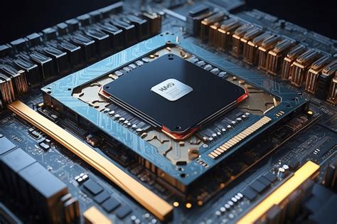 Premium AI Image CPU Socket On The Motherboard Toned Image