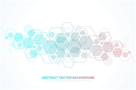 파도 함께 추상 육각 배경입니다 미래 기술 과학 스타일에 배경입니다 그래픽 디자인에 대 한 16 진수 배경입니다 벡터 일러스트 레이 션 0명에 대한 스톡 벡터 아트 및 기타