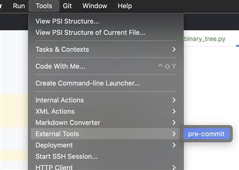 How To Run Pre Commit On Current Active File In Pycharm Stack Overflow