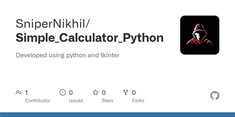 github snipernikhil simple calculator python developed using python