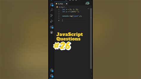 26 Javascript Questions Series Coding Webdevelopment