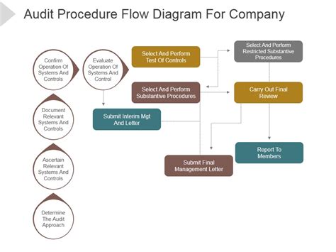 Audit Procedure Flow Diagram For Company Ppt PowerPoint Presentation Example PowerPoint Templates