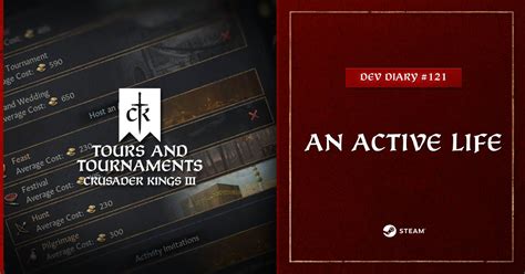 Crusader Kings Iii On Twitter Pc Dev Diary 121 An Active Life 🏹