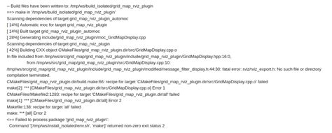 Missing Rvizexporth On Jenkins Pipeline · Issue 1565 · Ros