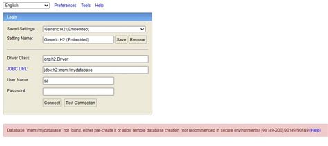 Java My H2 Database Is Not Found In Spring Boot App Stack Overflow