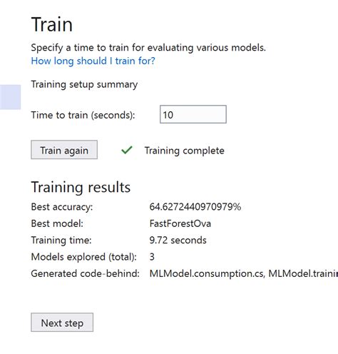 Train Page Cannot See The Drop Arrow For Training Setup Summary Issue Dotnet