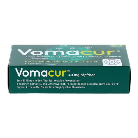 Vomacur 40mg 5 stk bei Ihrer günstigen Online Apotheke – Apotheke.de