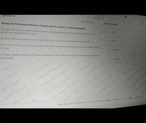 Question 11 Attempted STI Revisit Later | StudyX