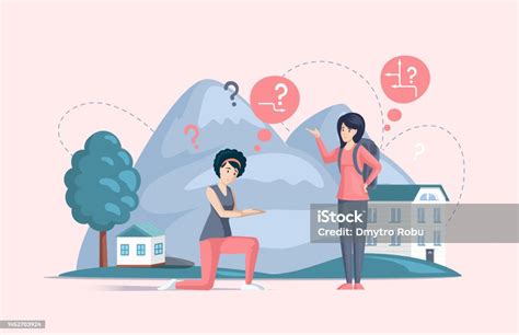 혼란을 일으키기 잠겨있는 소녀는 문제에 대한 해결책에 대해 생각하고 옵션 사람 개념을 선택합니다 개념에 대한 스톡 벡터 아트 및 기타 이미지 Istock