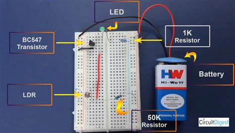 building a simple darkness detector circuit using ldr