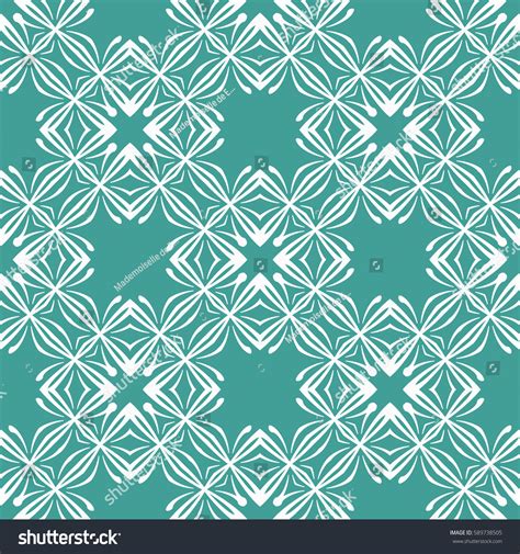 Ornamental Flower Design Modern Seamless Geometry Stock Vector Royalty