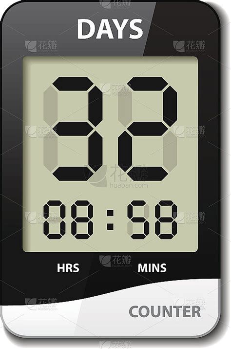 黑白液晶计数器倒数计时